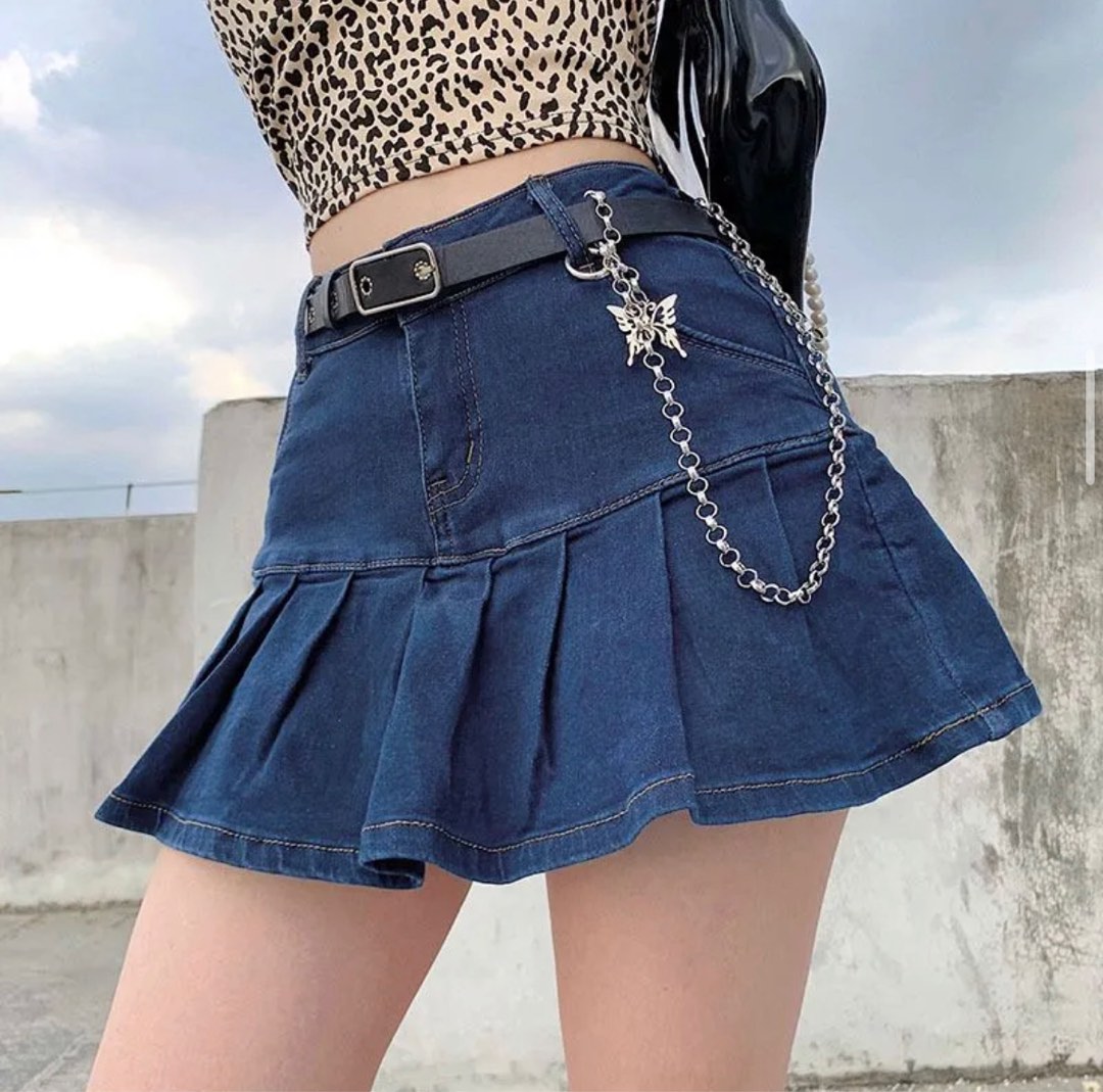 y2k low waisted denim skirt yesstyle, Women's Fashion, Bottoms, Skirts ...