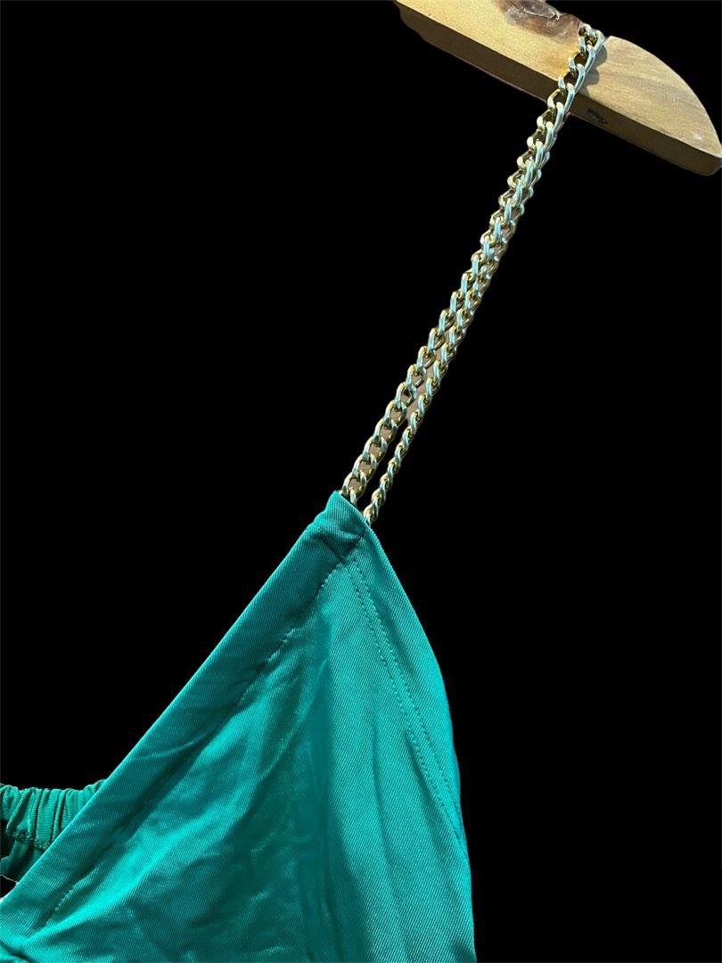 ZARA Chain SatinTop, Women's Fashion, Tops, Sleeveless on Carousell