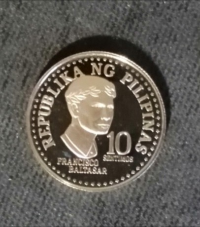 10 sentimo 1976 Francisco Baltazar proof coin, Hobbies & Toys, Memorabilia & Collectibles ...