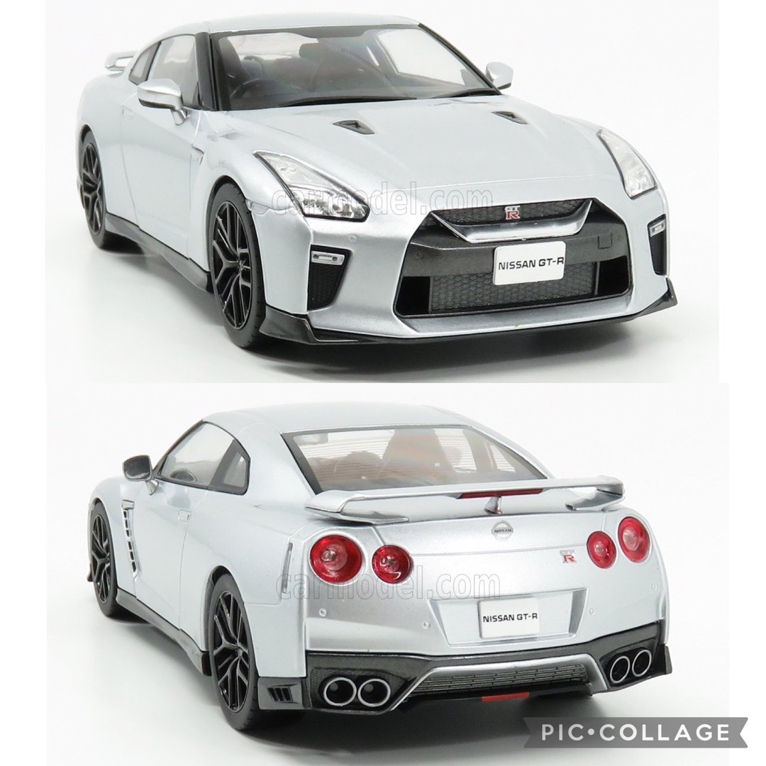 1:18 Nissan GT-R GTR R35 Silver not Autoart Toy Car, Hobbies & Toys ...