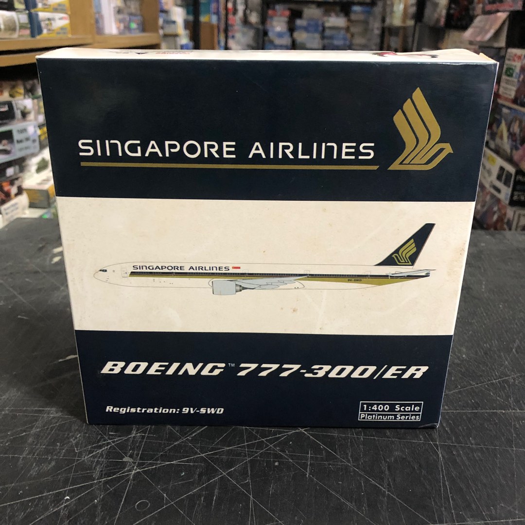 1:400 Phoenix Singapore Airlines SIA 777-300/ER Diecast Model, Hobbies ...