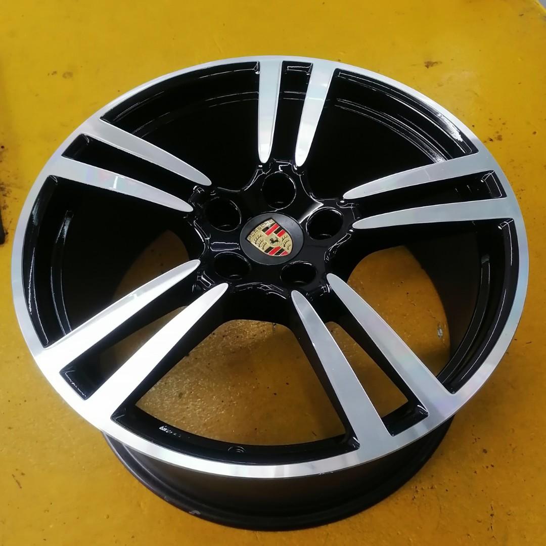 21" Porsche Original Sport Rim, Car Accessories, Tyres & Rims on Carousell