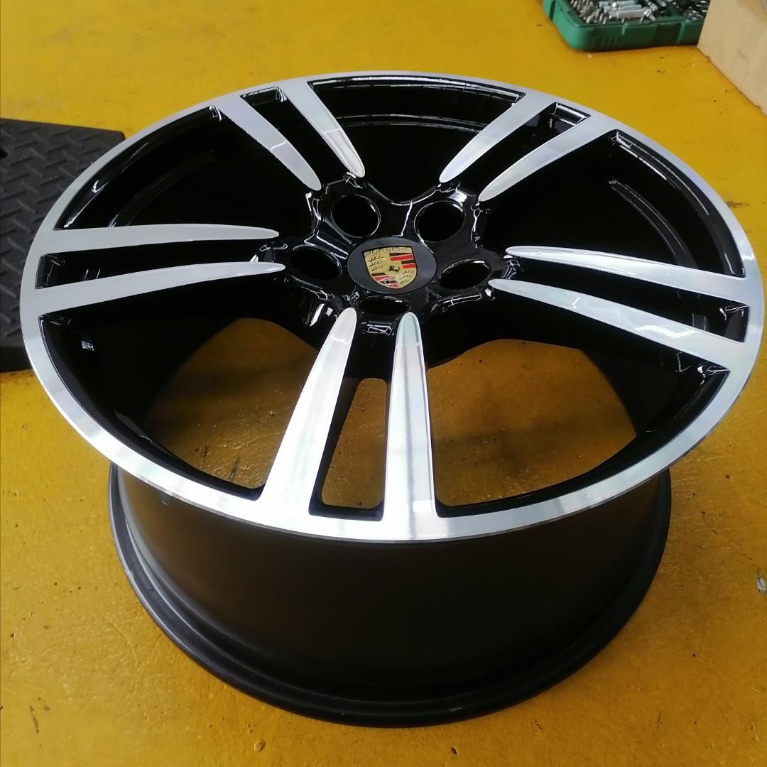 21" Porsche Original Sport Rim, Car Accessories, Tyres & Rims on Carousell