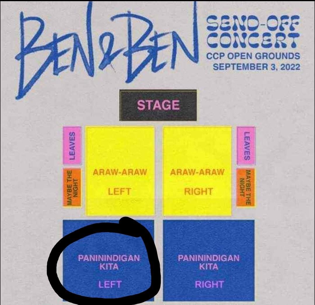 2 Ben&Ben Concert Tickets-Paninindigan Kita LEFT (September 3,2022 ...