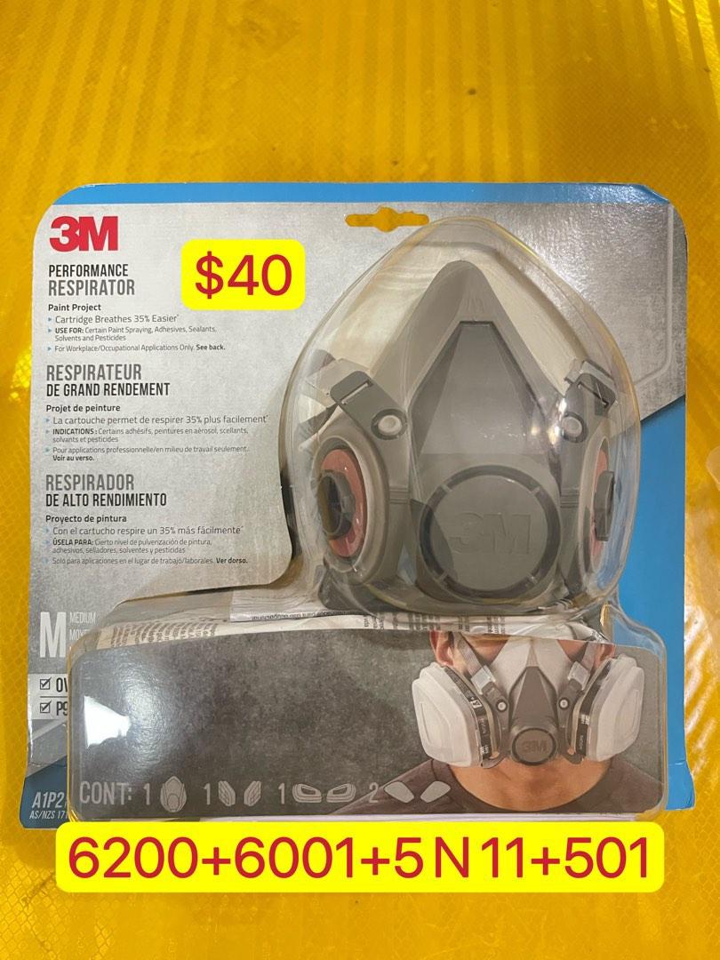 3M 7502/6200 Gas Mask, Health & Nutrition, Face Masks & Face Shields on ...