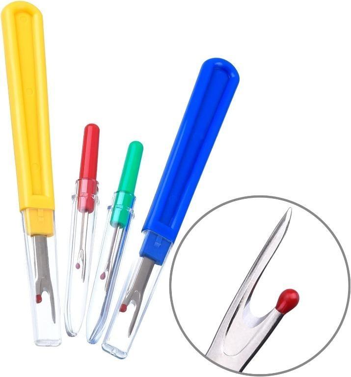 8 Pieces Colorful Seam Ripper 4 Big and 4 Small Handy Stitch Ripper ...