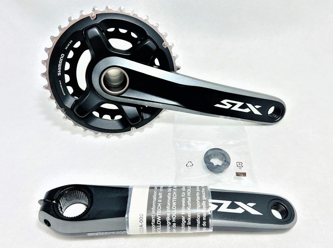 全新 SHIMANO SLX FC-M7000 2*11速 登山車 一體式 牙盤/大盤組/齒盤 34/24T, 體育器材, 自行車及配件, 單車在旋轉拍賣