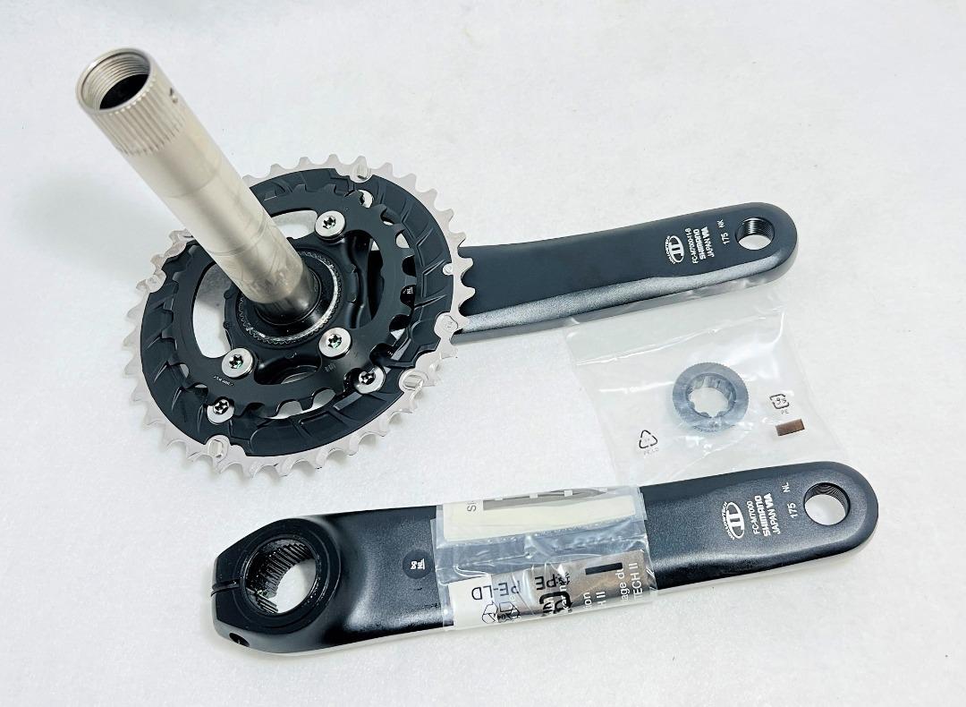 全新 SHIMANO SLX FC-M7000 2*11速 登山車 一體式 牙盤/大盤組/齒盤 34/24T, 體育器材, 自行車及配件, 單車在旋轉拍賣