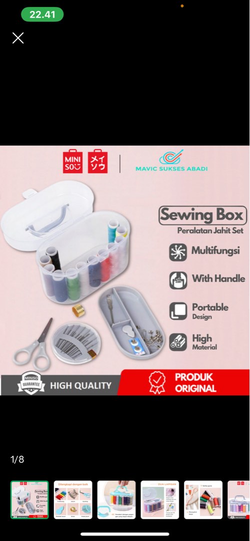 Alat Jahit Miniso - Sewing Tool, Perabotan Rumah di Carousell