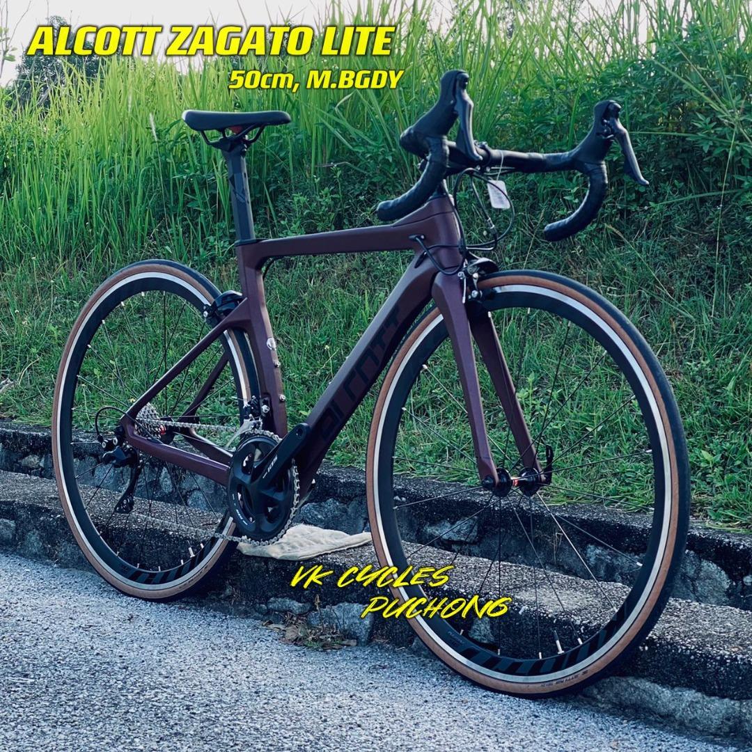 ALCOTT ZAGATO LITE FULL SHIMANO 105 Roadbike 2x11Speed Carbon, Alloy Wheelset = RM155 3YEARS ...