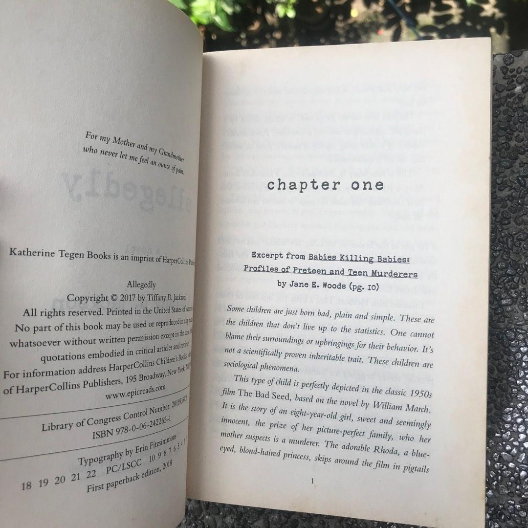 Allegedly, Hobbies & Toys, Books & Magazines, Fiction & Non-Fiction on ...