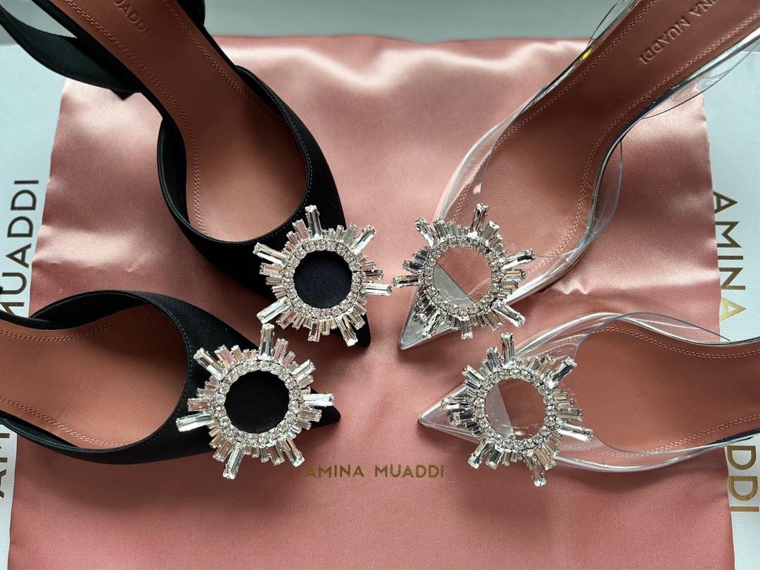 Amina Muaddi, Women's Fashion, Footwear, Heels on Carousell