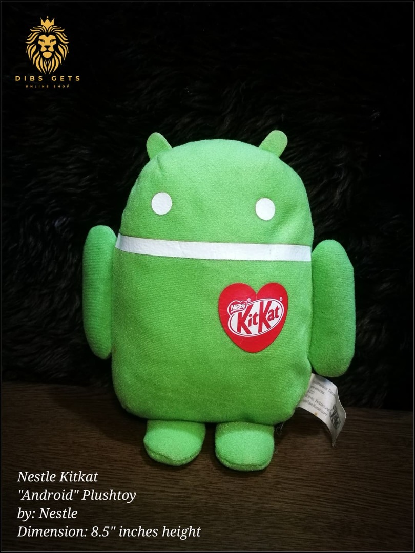 Android Plushtoy by: Kit Kat, Hobbies & Toys, Toys & Games on Carousell