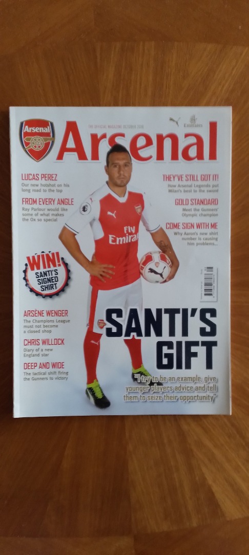 Arsenal Official Magazine 2016 October, Hobbies & Toys, Books ...