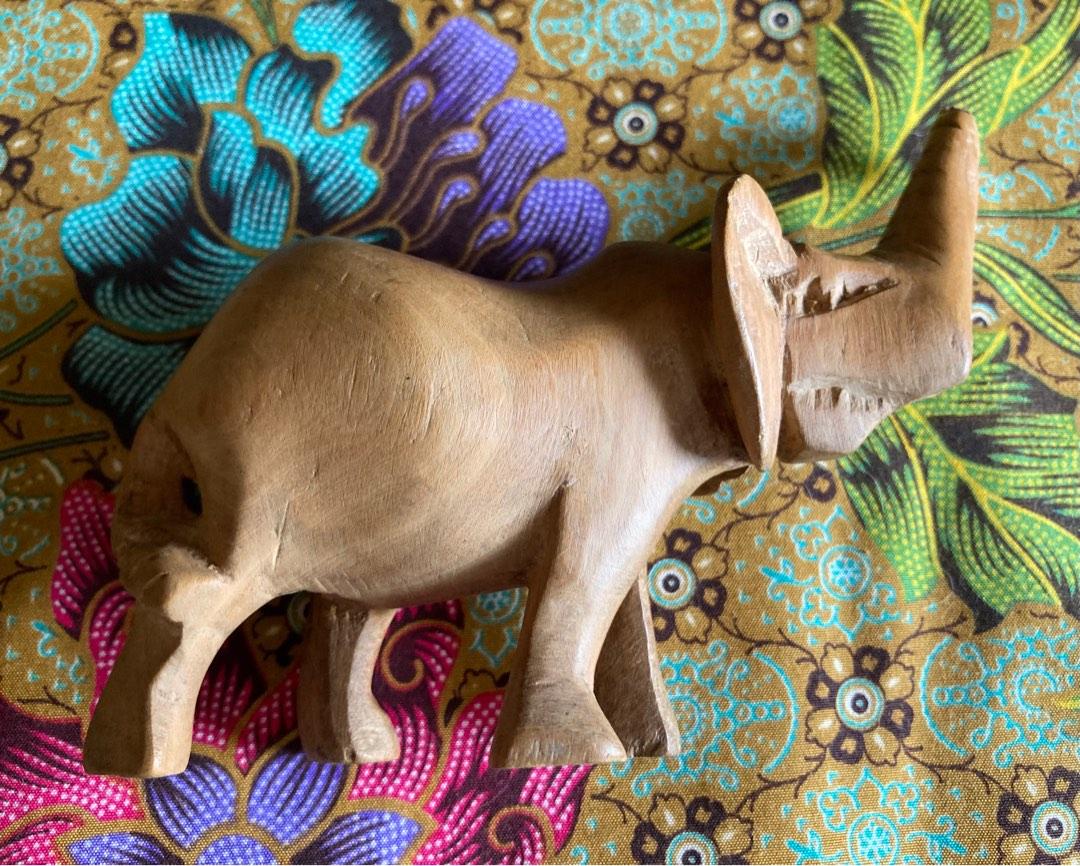 Authentic African Hand Carved Animals - set of 3, Furniture & Home ...