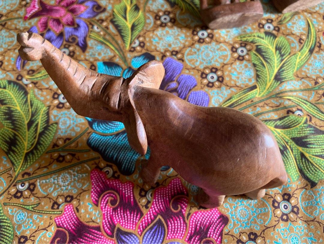 Authentic African Hand Carved Animals - set of 3, Furniture & Home ...