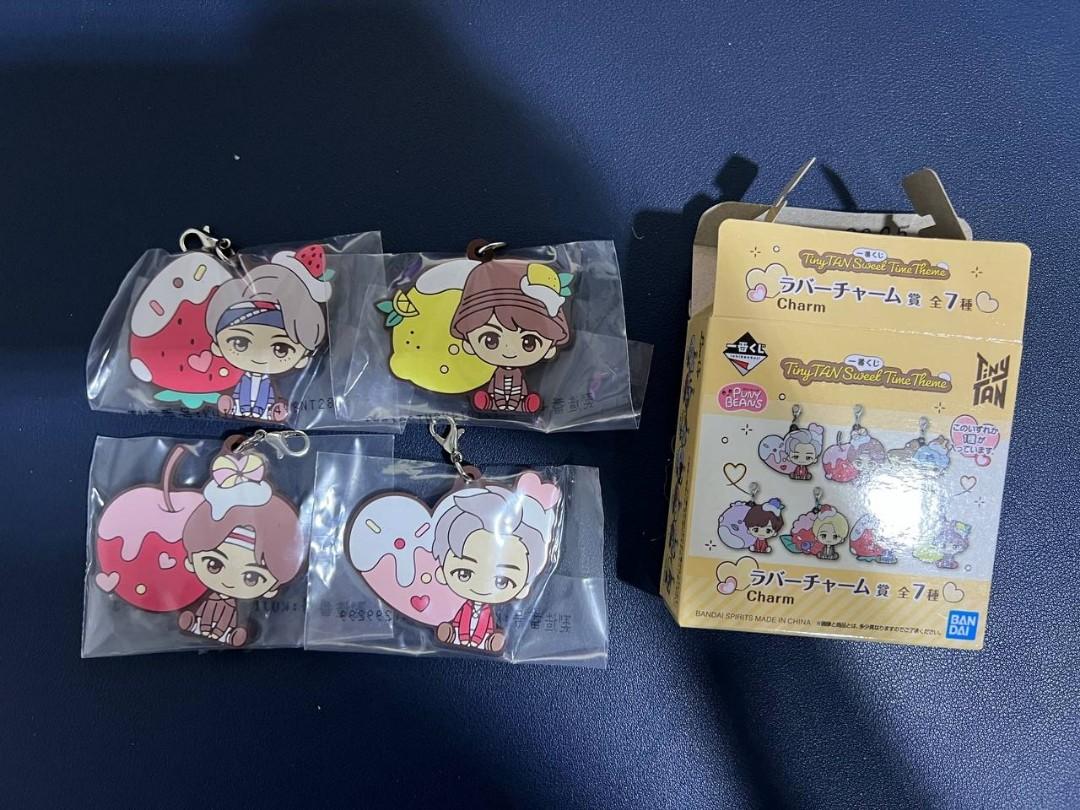 Authentic Bangtan Boys Bts Tinytan Tiny Tan Sweet Time Theme Ichiban Kuji Keychain Rubber bag ...