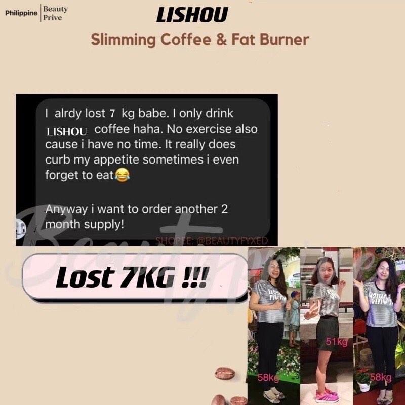 Authentic Lishou Thailand Slimming Coffee, Beauty & Personal Care, Bath ...