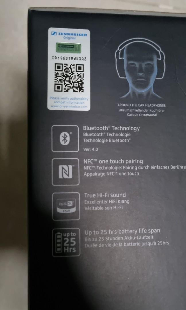 (Authentic Sticker) Sennheiser HD 4.40 BT Wireless Headphones ...