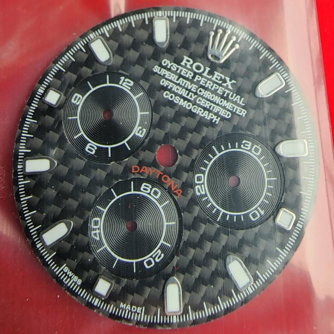 Bamford Dial For Rolex Daytona 116520 4130 Blaken Carbon Dial, Luxury ...