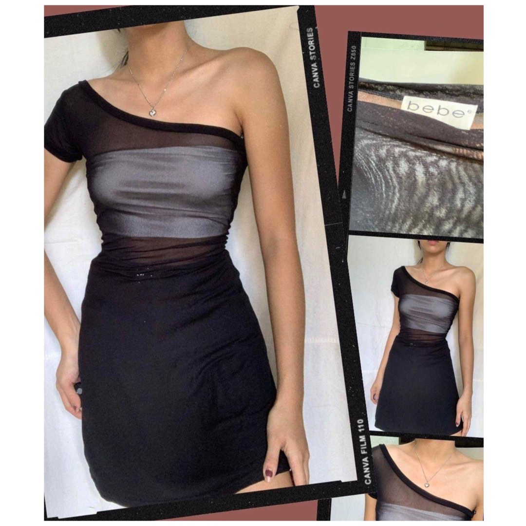 Bebe Black Sheer See Through Dress Womens Fashion Dresses And Sets Dresses On Carousell