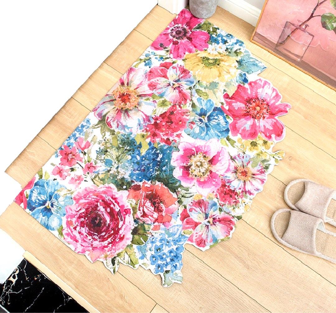 Bed of mixed flowers mat, Furniture & Home Living, Home Decor, Other ...