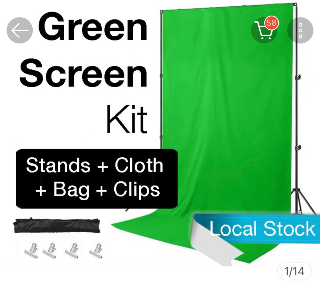 Big Green Screen, Photography, Photography Accessories, Lighting ...