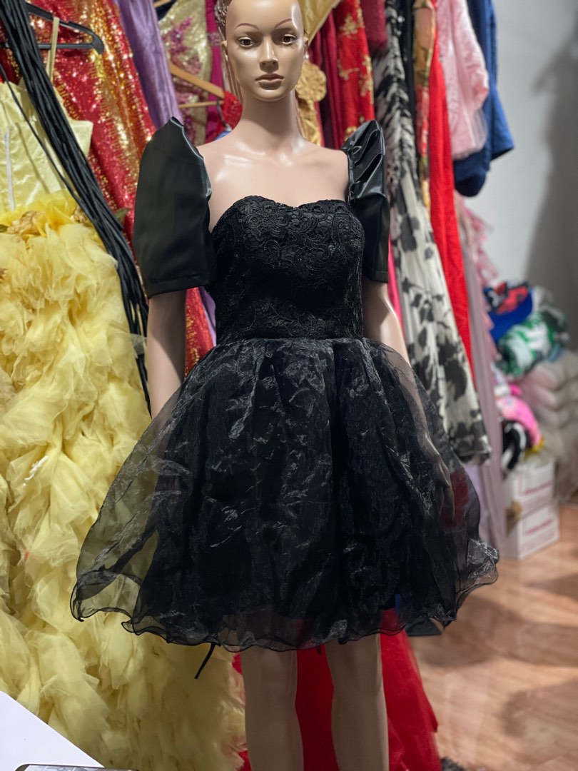 Black Filipiniana Dress, Women's Fashion, Dresses & Sets, Dresses on ...