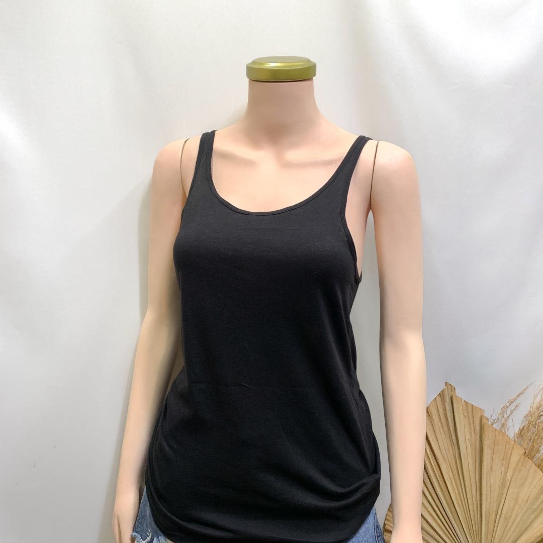 black sando, Women's Fashion, Tops, Sleeveless on Carousell