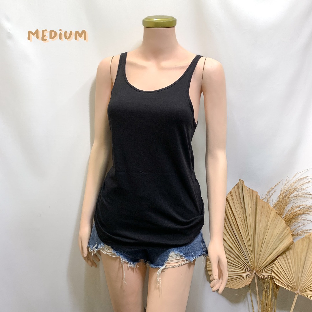 black sando, Women's Fashion, Tops, Sleeveless on Carousell