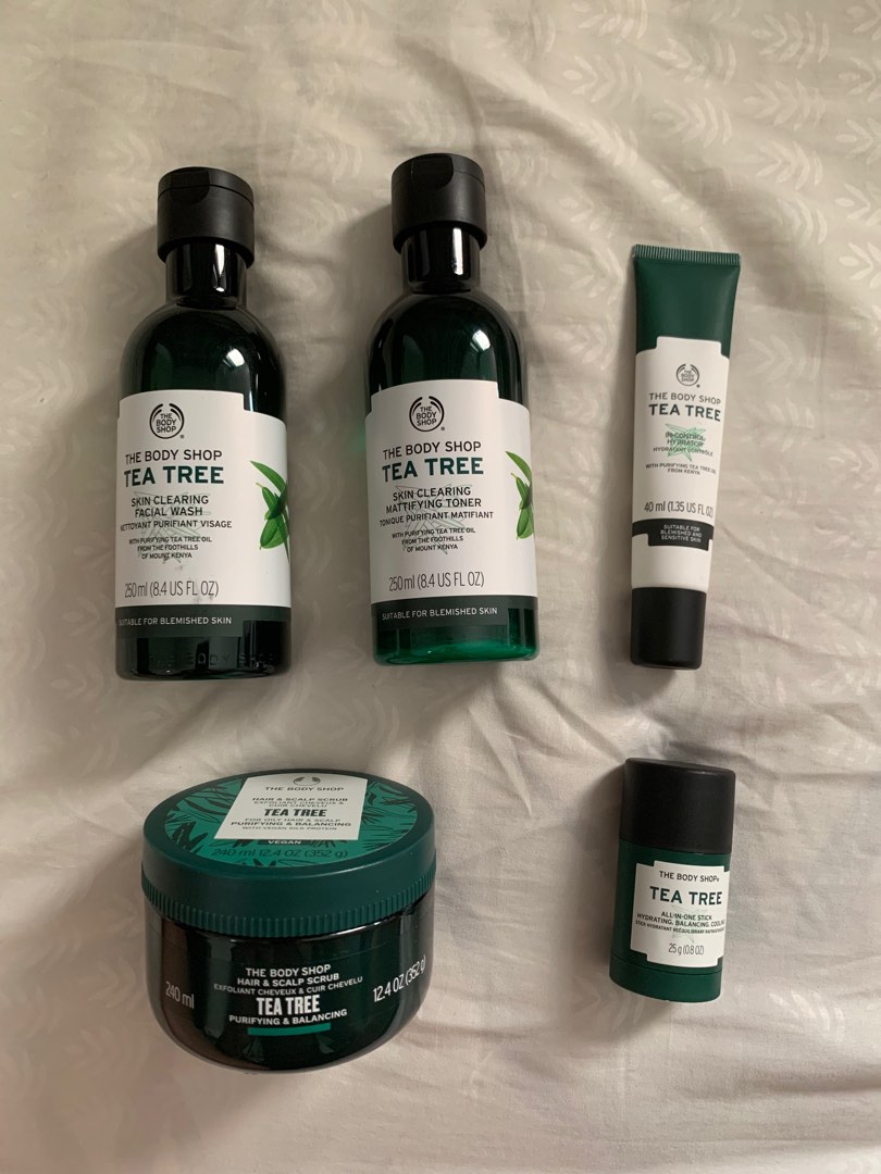 BN The Body Shop tea tree range, Beauty & Personal Care, Face, Face ...