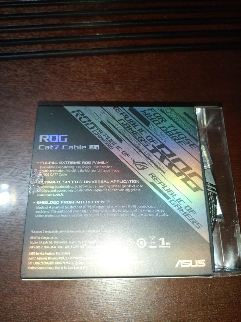 BNIB Asus ROG CAT 7 Cable, Computers & Tech, Parts & Accessories ...