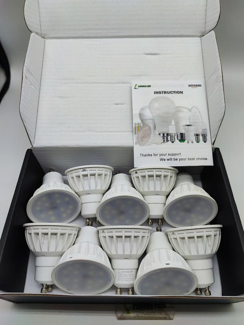 BNIB LOHAS LED GU10 6Watt 6000K Day White 50Watt Replacement For ...