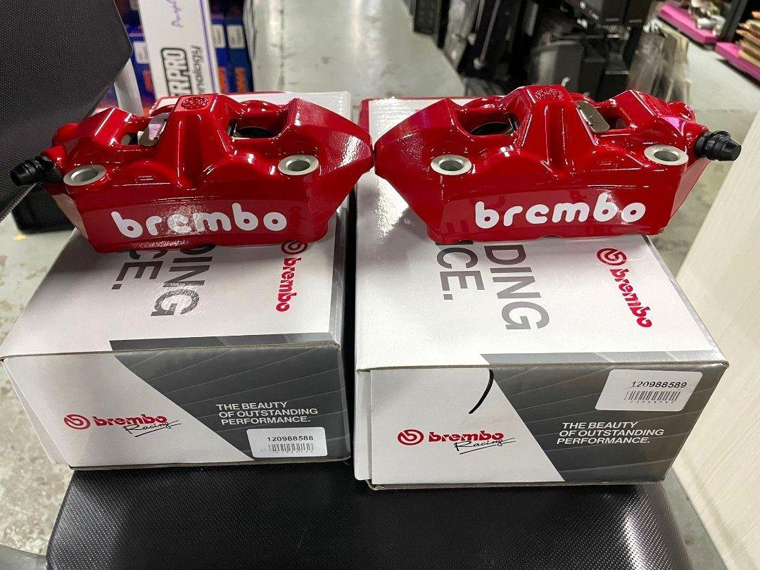 Brembo M4 calipers red xmax aerox sniper yamaha, Motorcycles ...