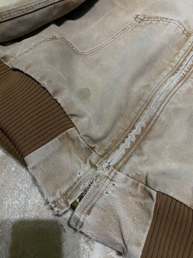Carhartt Distressed Work Jacket (Best Colorway), Women's Fashion, Coats ...