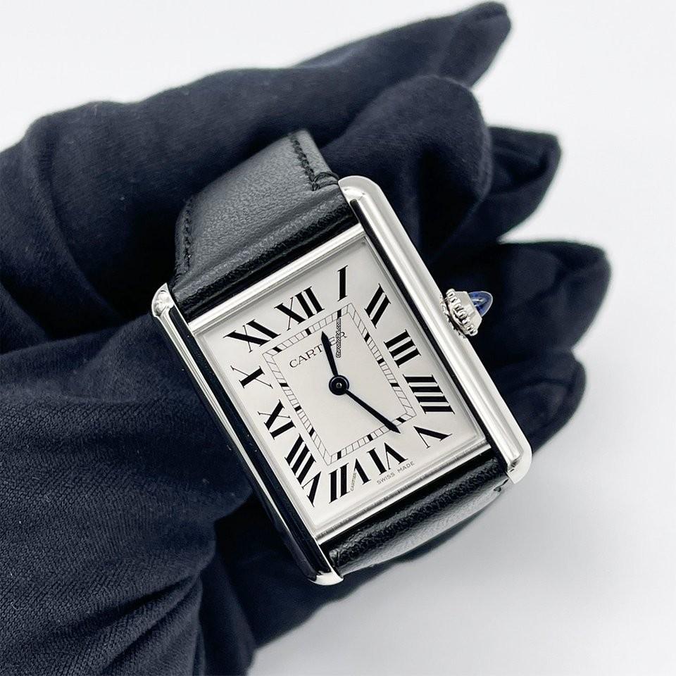 Cartier Tank Solarbeat Large, Luxury, Watches on Carousell