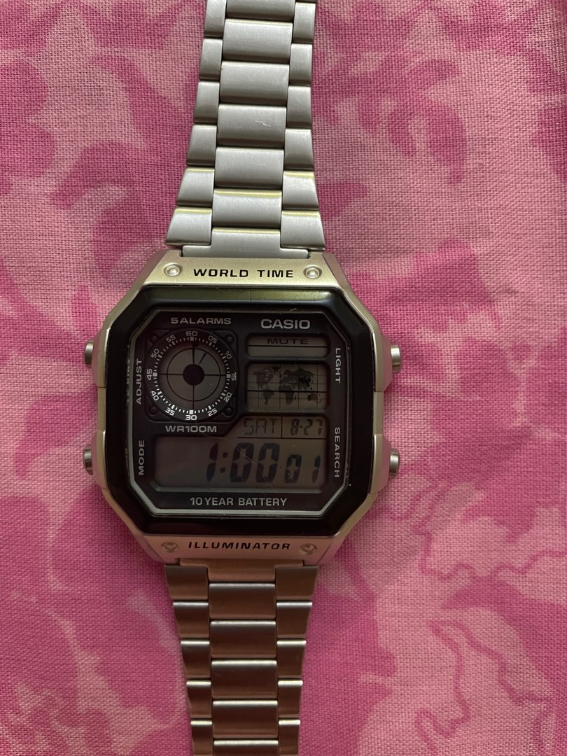 Casio Illuminator Watch World Time, Men's Fashion, Watches ...