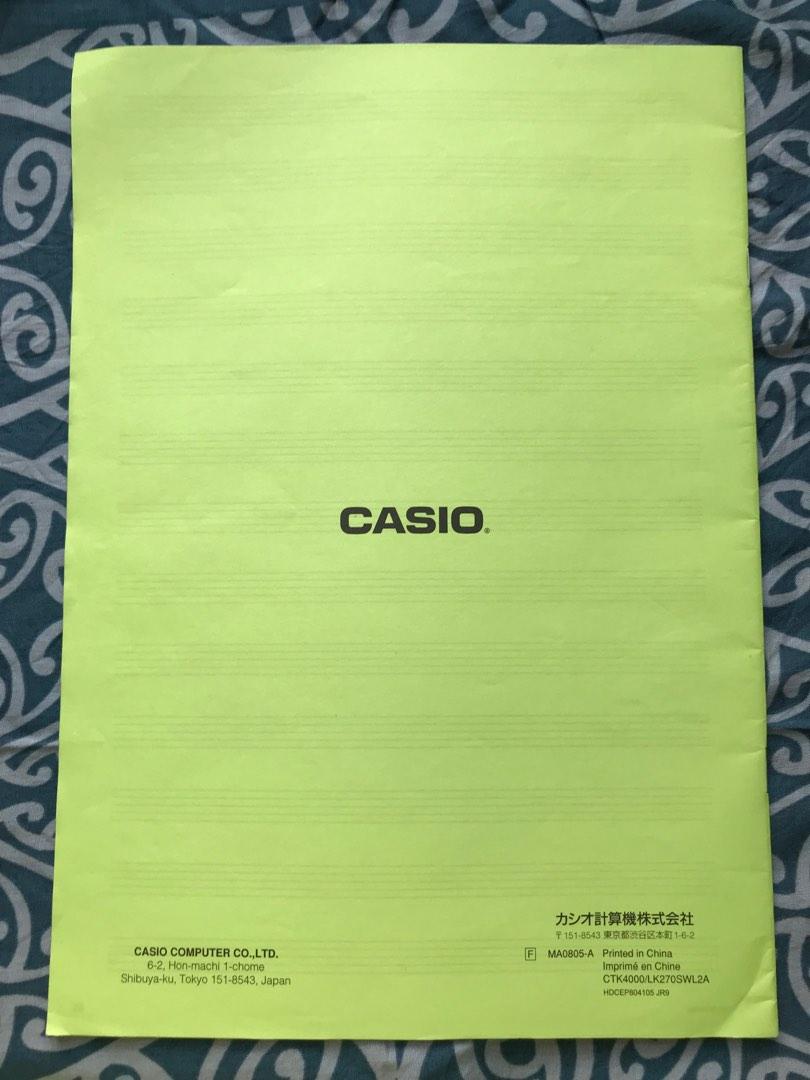 Casio Keyboard Piano Song Book, Hobbies & Toys, Books & Magazines ...