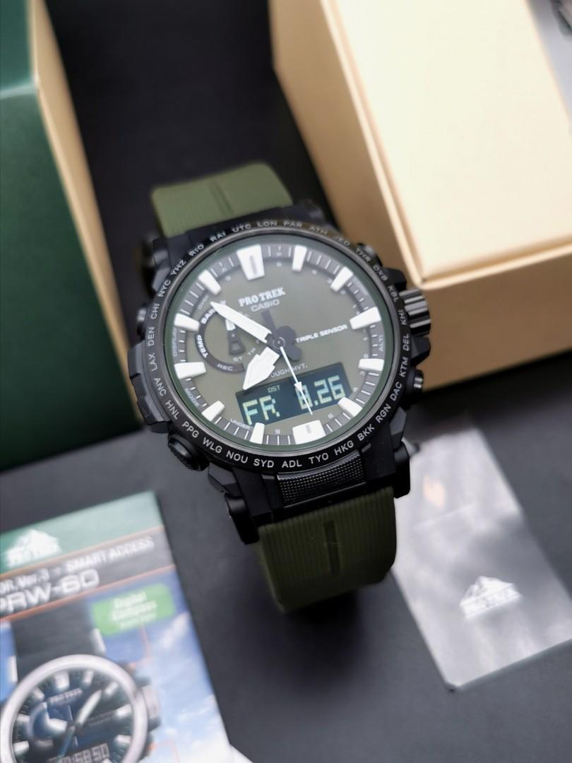 CASIO PROTREK, 男裝, 手錶及配件, 手錶 - Carousell