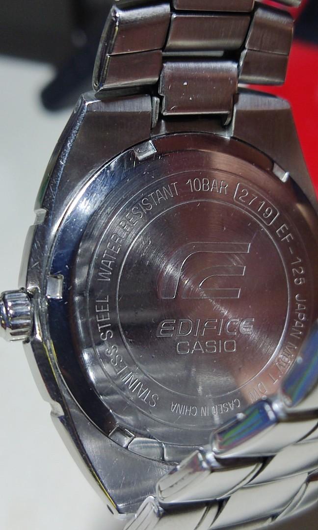 Casio Vintage Edifice Carbon Fiber Cream Dial, Men's Fashion, Watches ...