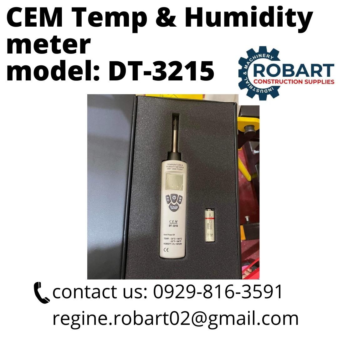 CEM Temp & Humidity meter, Commercial & Industrial, Construction Tools ...