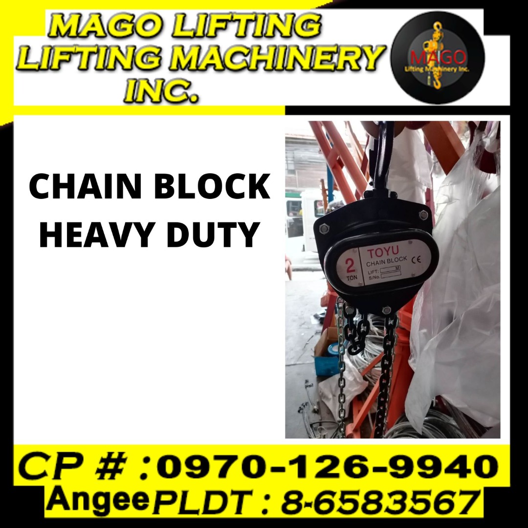 Chain Block Heavy Duty, Commercial & Industrial, Construction Tools ...