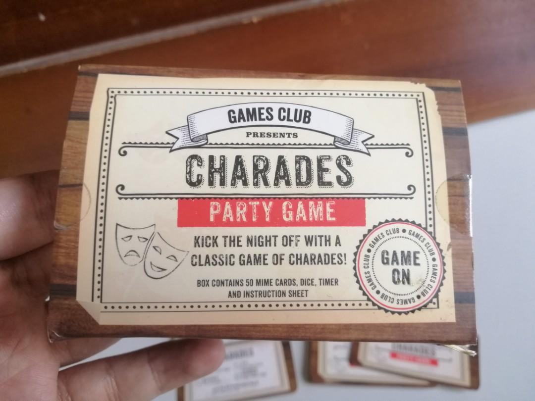 Classic Charades Party Game (Complete), Hobbies & Toys, Toys & Games on ...