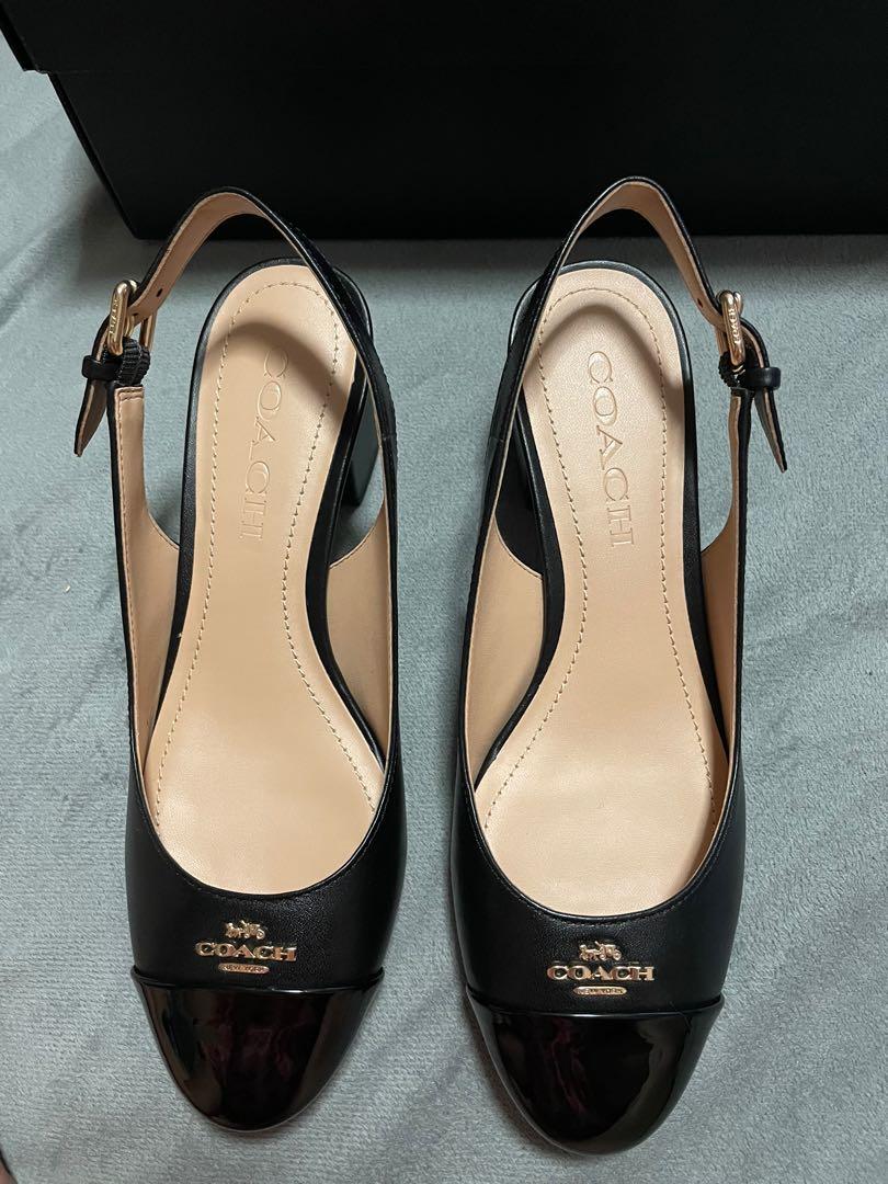Coach Erica Slingback, Women's Fashion, Footwear, Heels on Carousell
