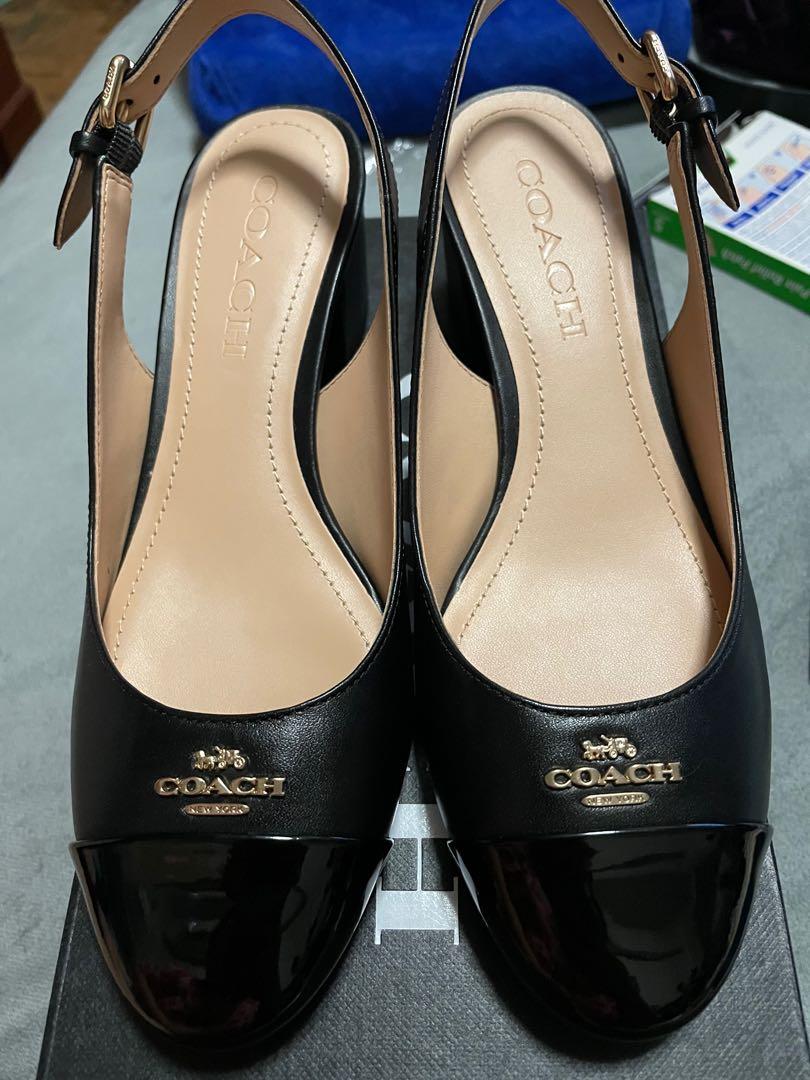 Coach Erica Slingback, Women's Fashion, Footwear, Heels on Carousell