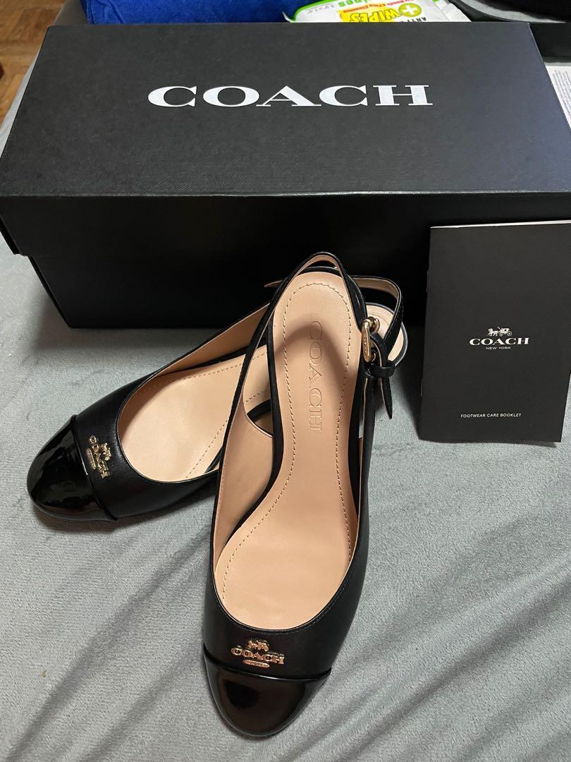 Coach Erica Slingback, Women's Fashion, Footwear, Heels on Carousell