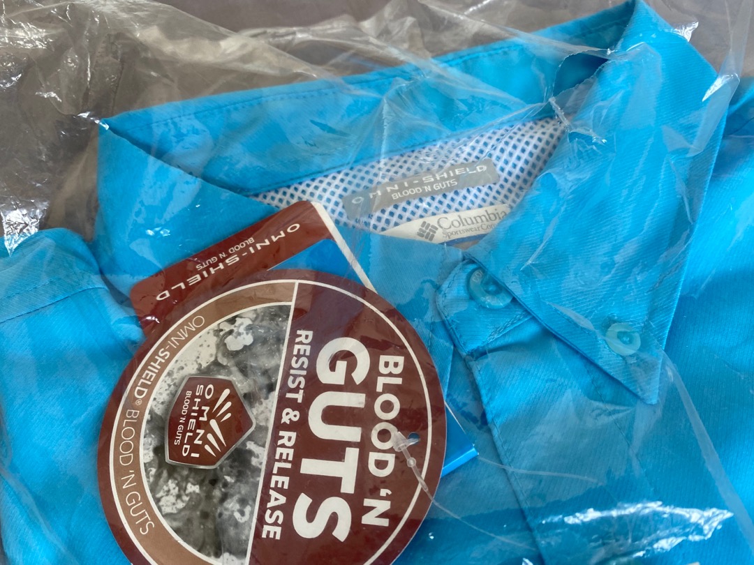 Columbia Original Men PFG Hiking Camping Omni-Shade Polo Shirts New ...