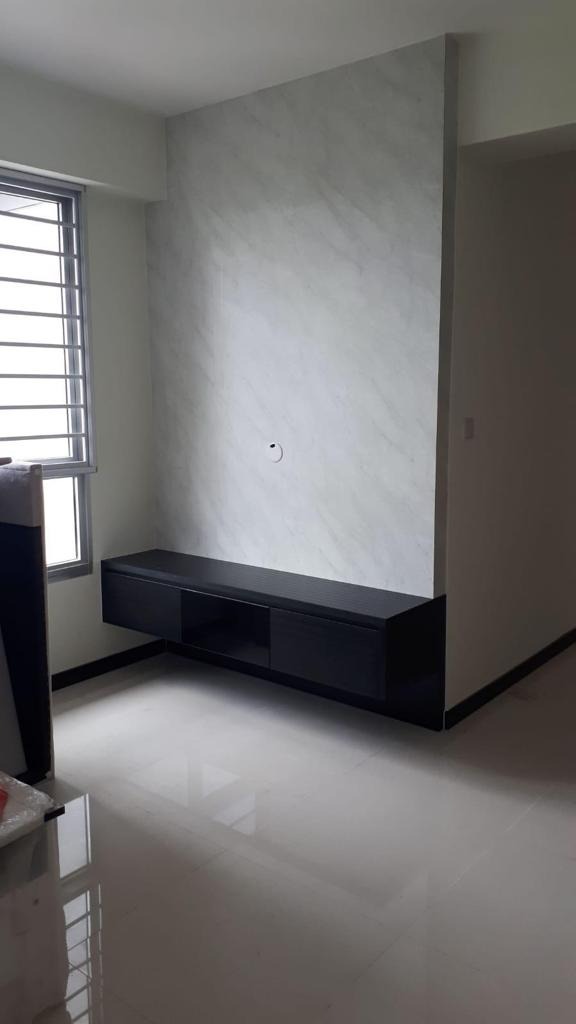 custom made TV console, Furniture & Home Living, Furniture, Shelves ...