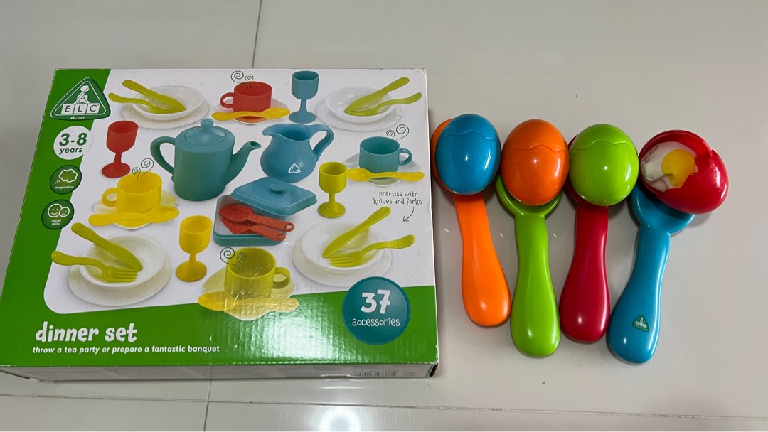 Dinner toy set + balancing game (ELC), Hobbies & Toys, Toys & Games on ...