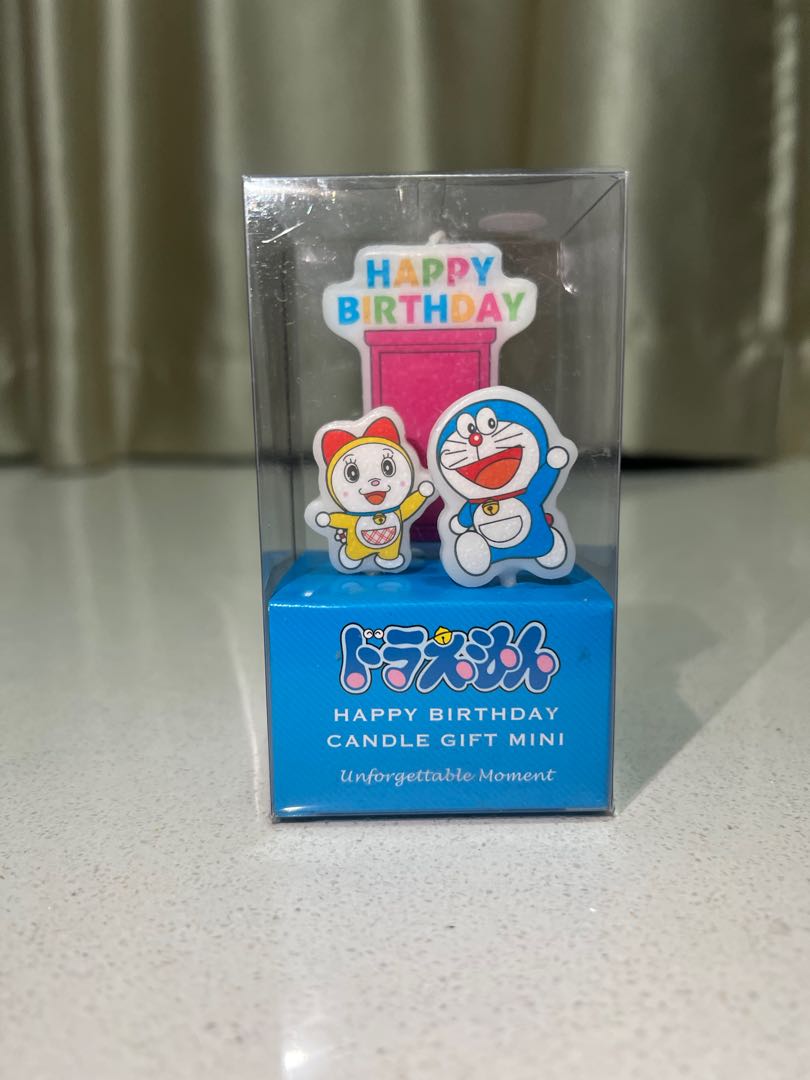 Doraemon birthday candle, Hobbies & Toys, Memorabilia & Collectibles ...
